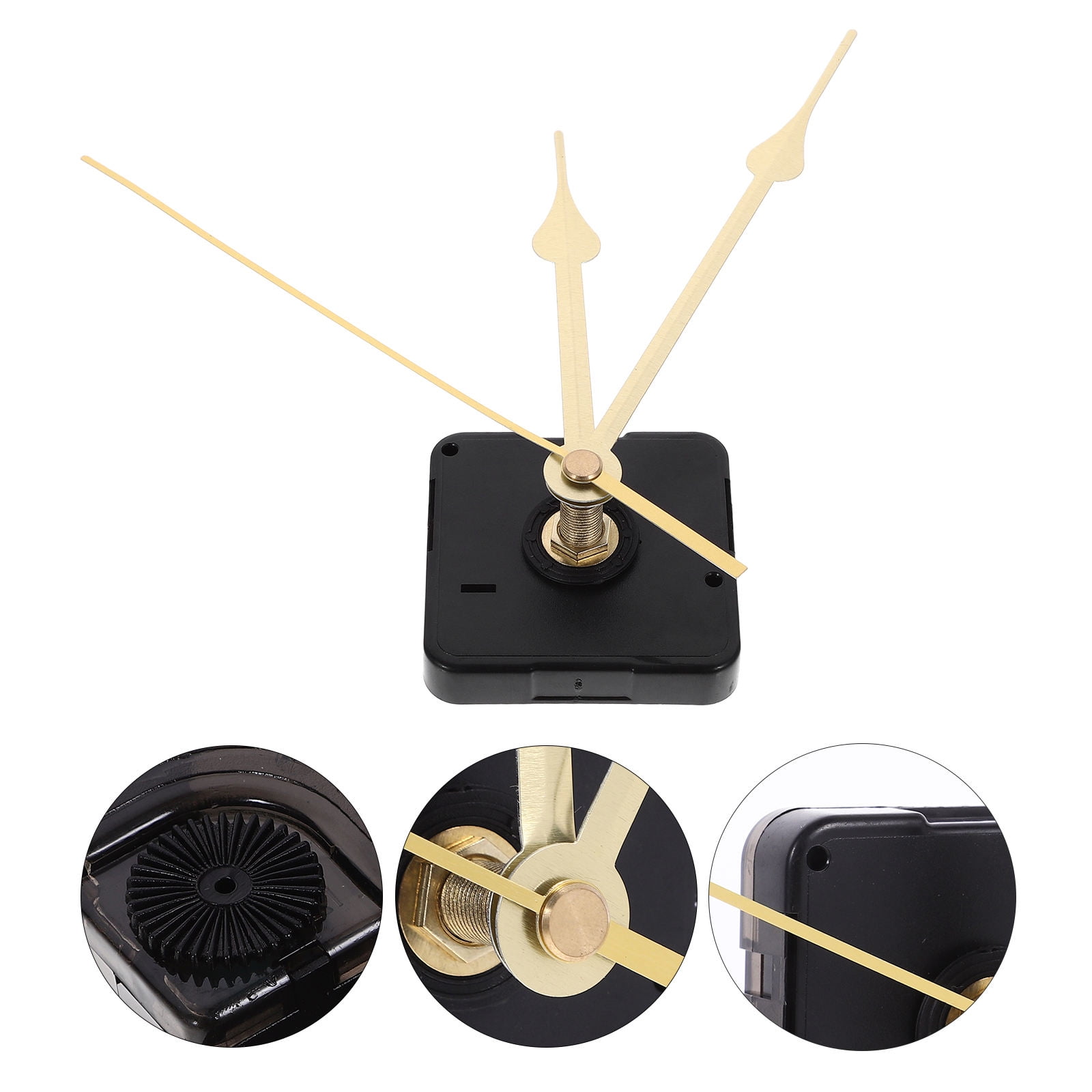 HONMEET Quiet Clock Movement Mechanism 1 Set Golden Plastic Silent ...