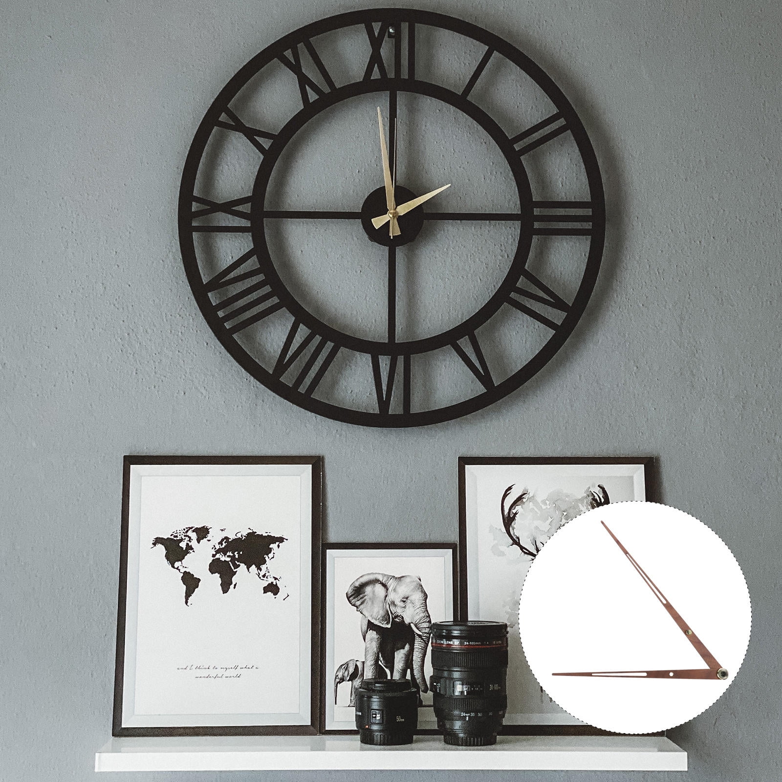 HONMEET 1 Set Clock Pointer for Wall Clocks in Modern Style with Brass ...