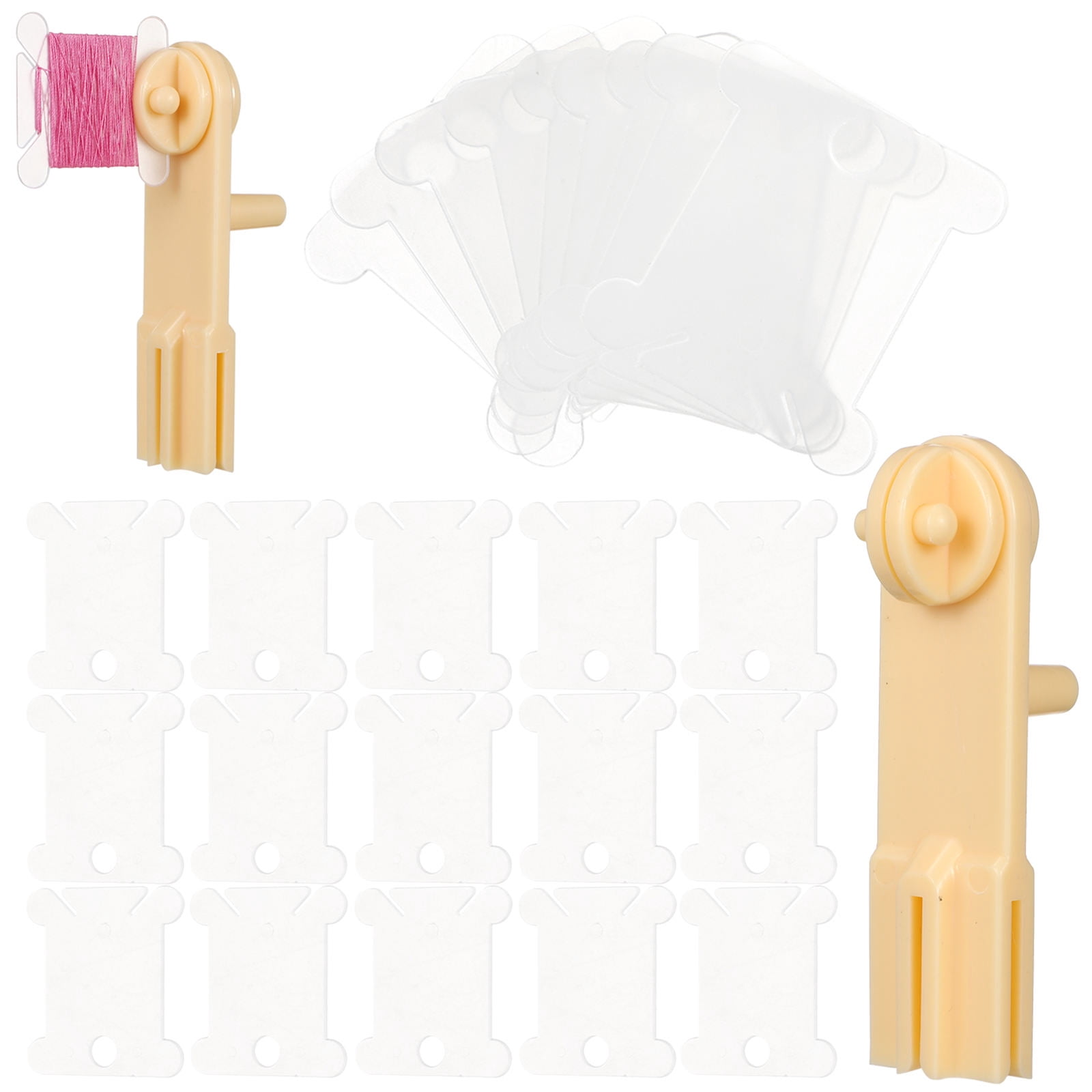 HONMEET Embroidery Bobbins Sewing Tools Plastic 30 Pieces - Walmart.com