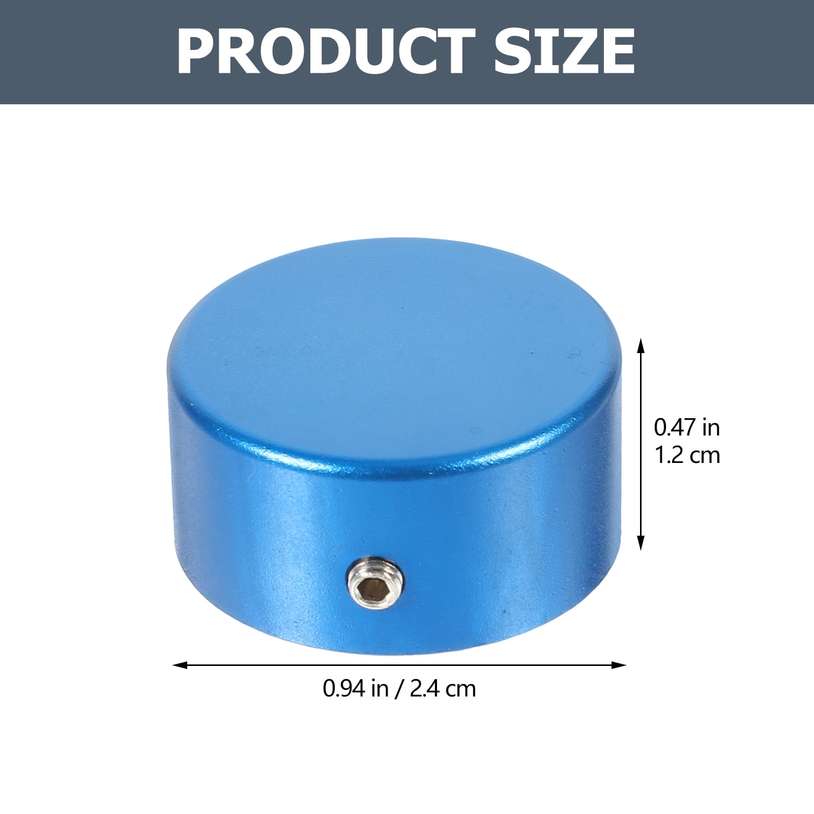 HONMEET Control Knob Metal Blue 1 Set - Walmart.com