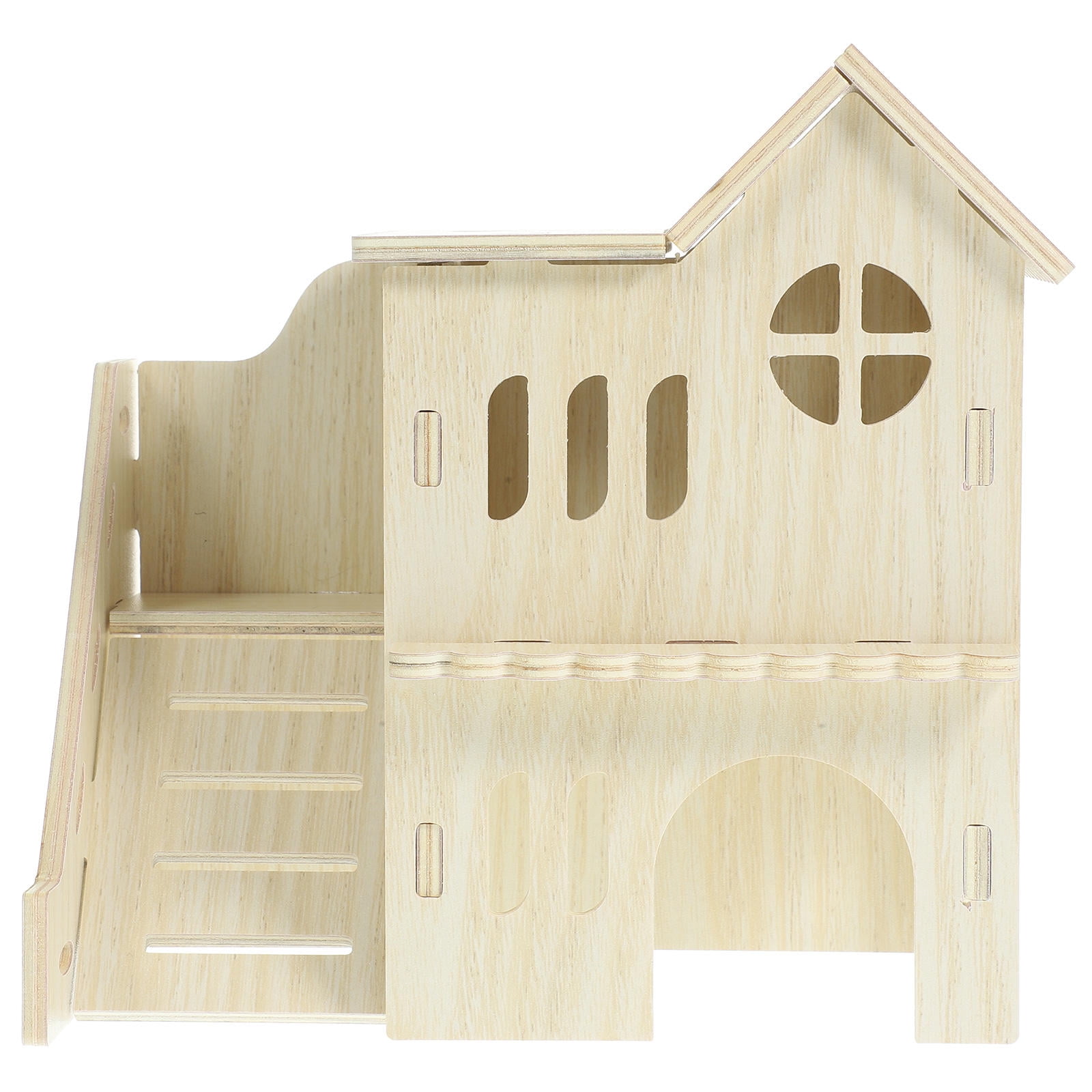 HONMEET 1 Set Hamster Hideouts Beige Wooden Square Hiding Resting ...