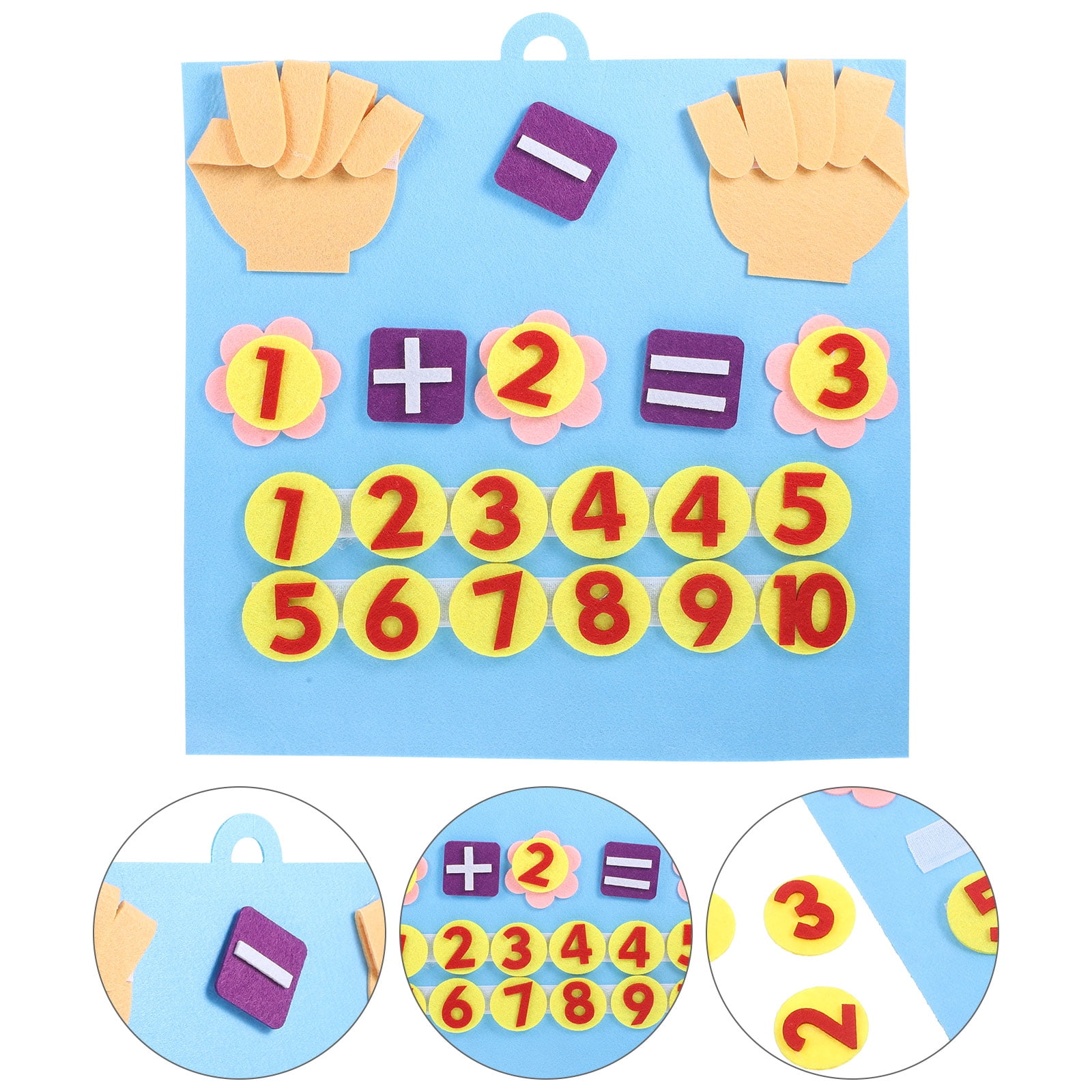 HONMEET Number Recognition for Preschoolers Math Board Toy Light Blue 1 ...