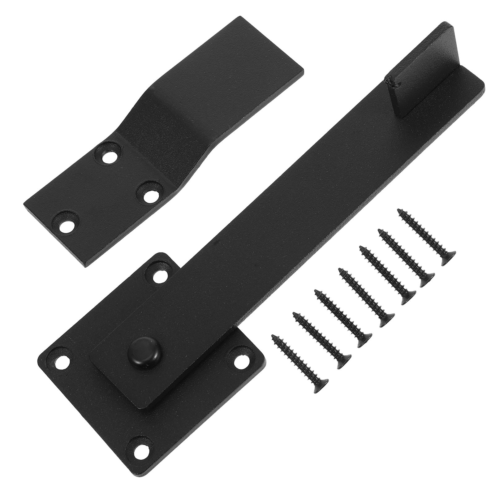 HONMEET 1 set black metal shed latch heavy duty gate latch lock outdoor ...