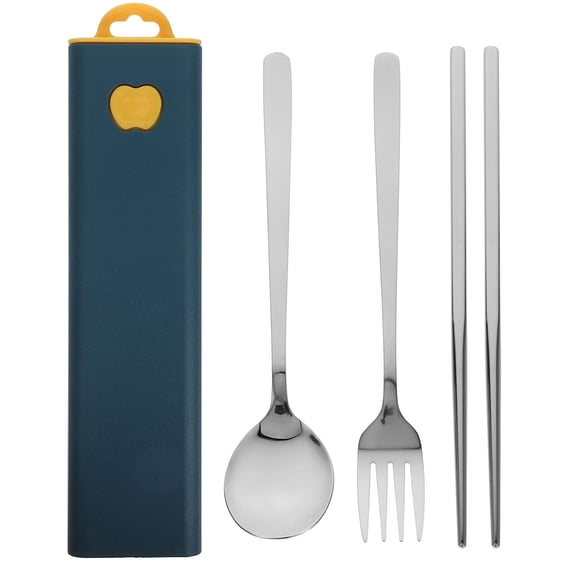 HONMEET 1 Set Portable Cutlery Sets Sleek Silver Design for Outdoor ...