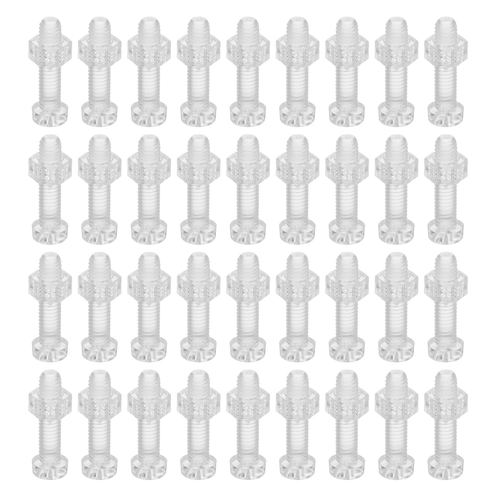 HONMEET Transparent Rounded Screws Plastic Binding Kit Weather ...