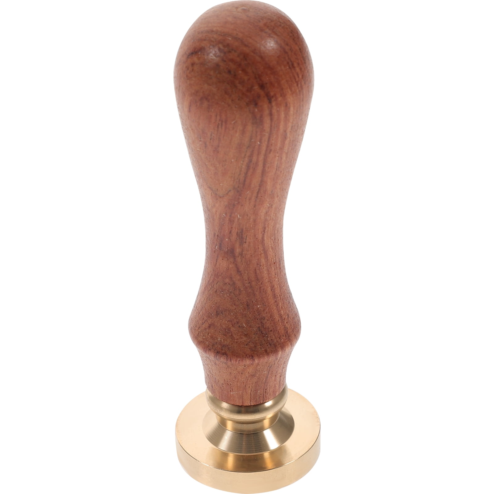 HONMEET 1 Set Retro Wooden Handle Wax Sealer Stamp Round Shape Envelope ...