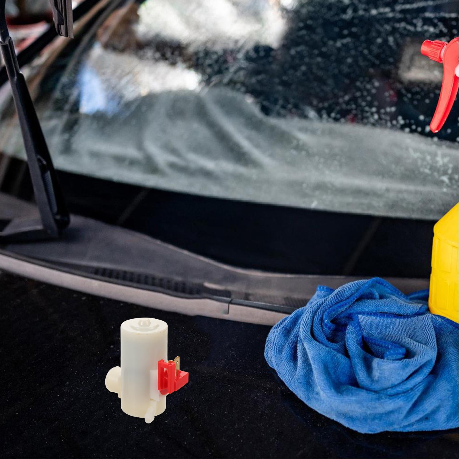 HONMEET Windshield Wiper Pump Motor Plastic Replacement Parts 1 Set ...