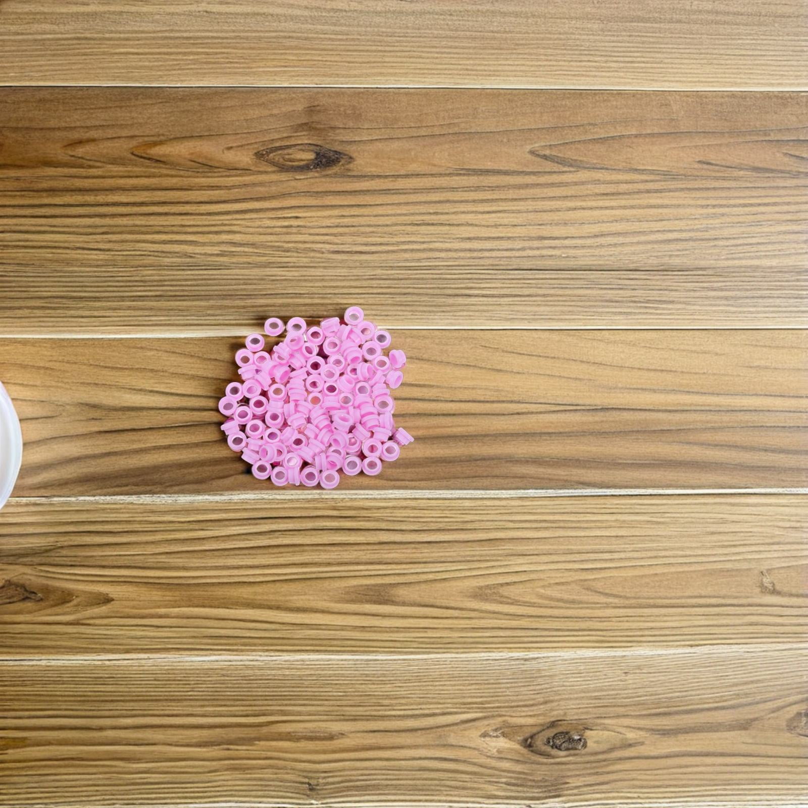 HONMEET 100PCS High Temp Connector Textile Ceramic Wire Hole Pink ...