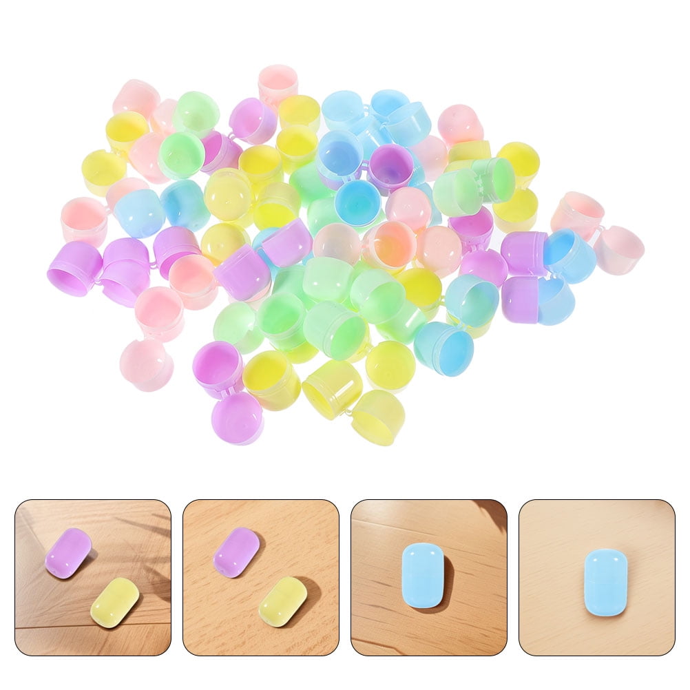HONMEET 100Pcs Fillable Capsules Balls for Candy Containers and Small ...