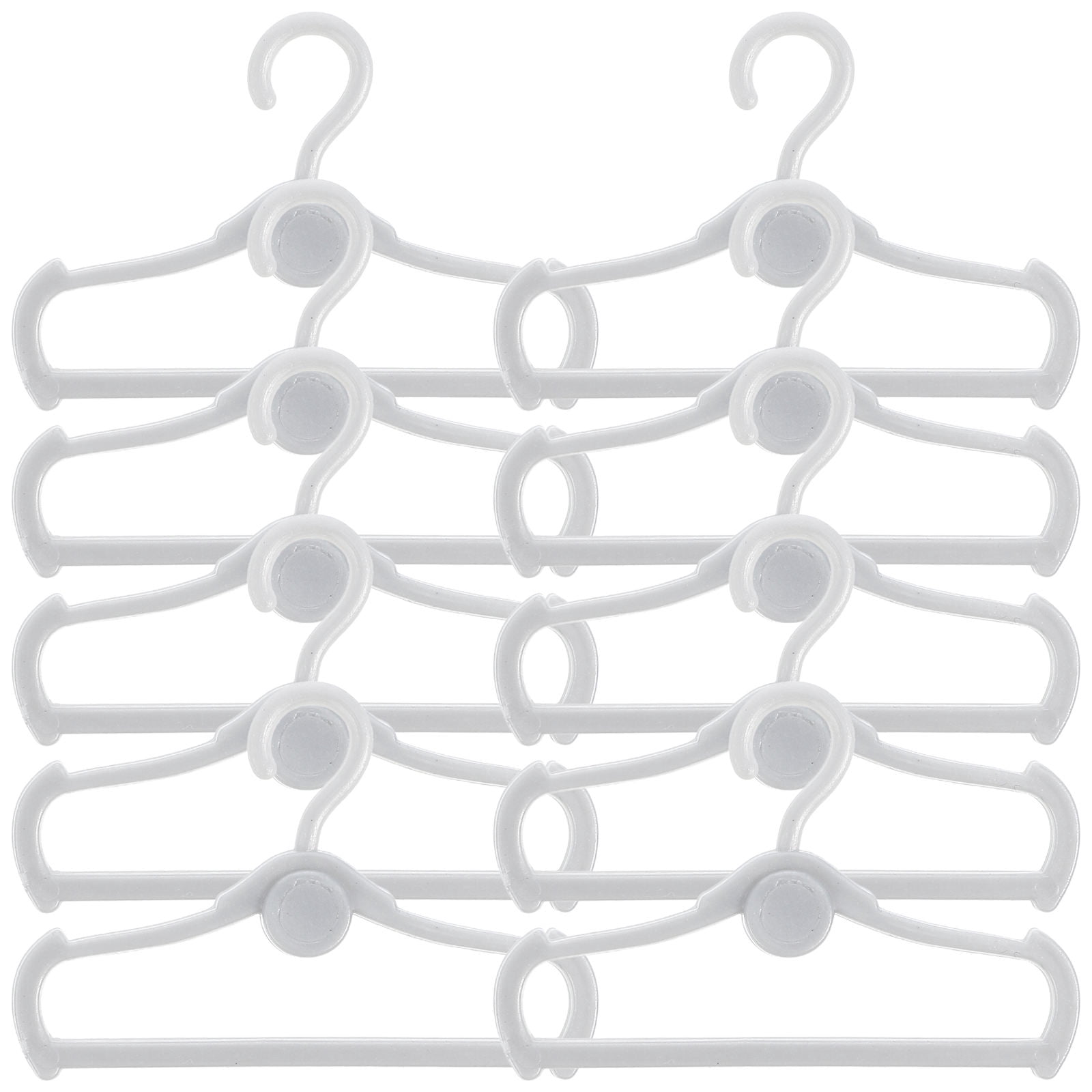 HONMEET 100Pcs Mini Dollhouse Hangers Grey Color Small Size for Nursery ...