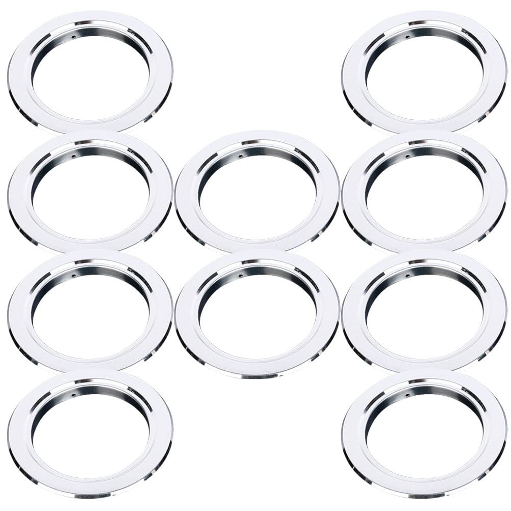 HONMEET Parrot Nest Box Accessory Hole Protector Silver 10Pcs 3.9X3.9X0 ...