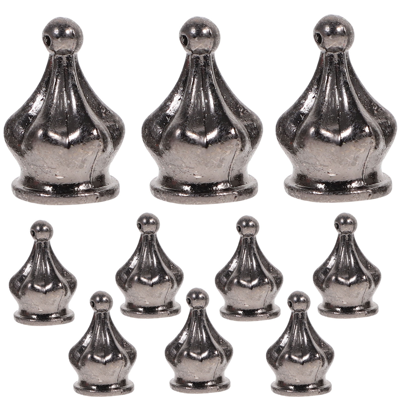 HONMEET 10pcs Decorative Lampshade Parts Black Plastic Knobs for Floor ...