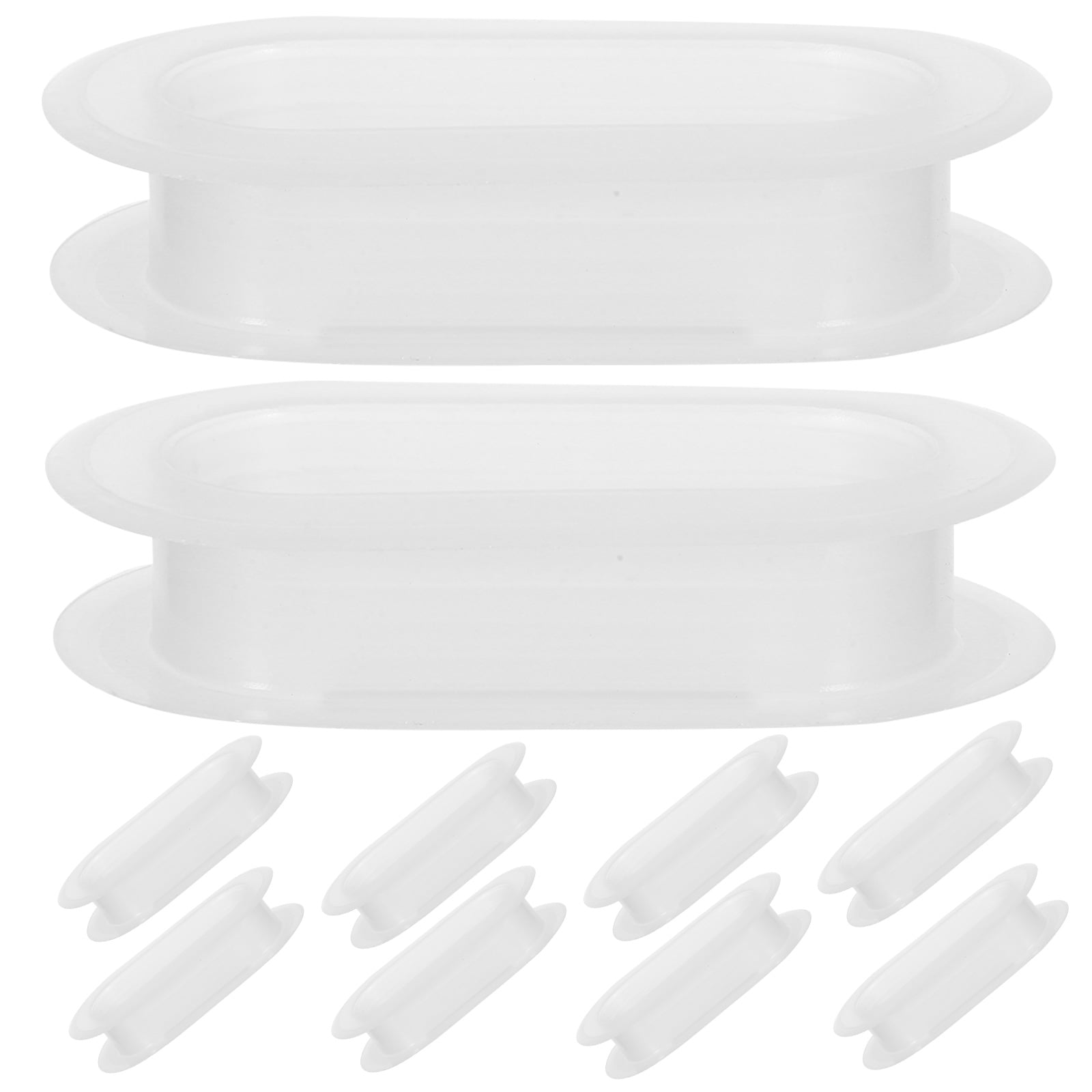 HONMEET 10Pcs Ergonomic Plastic Handles For Boxes Moving Transparent ...