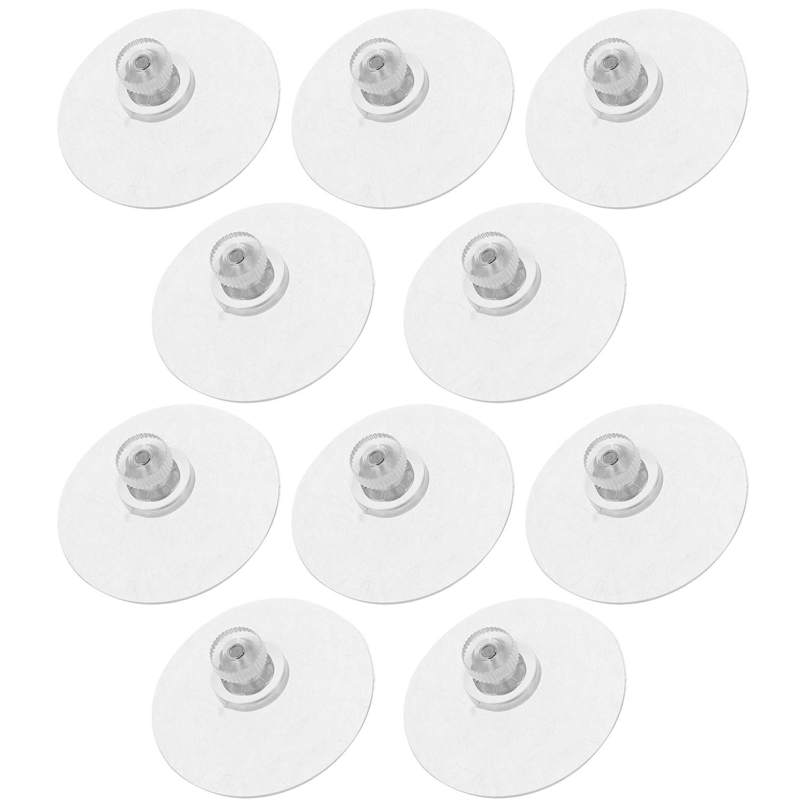 HONMEET 10Pcs Screw in Suction Cups Round Transparent PVC for Glass ...