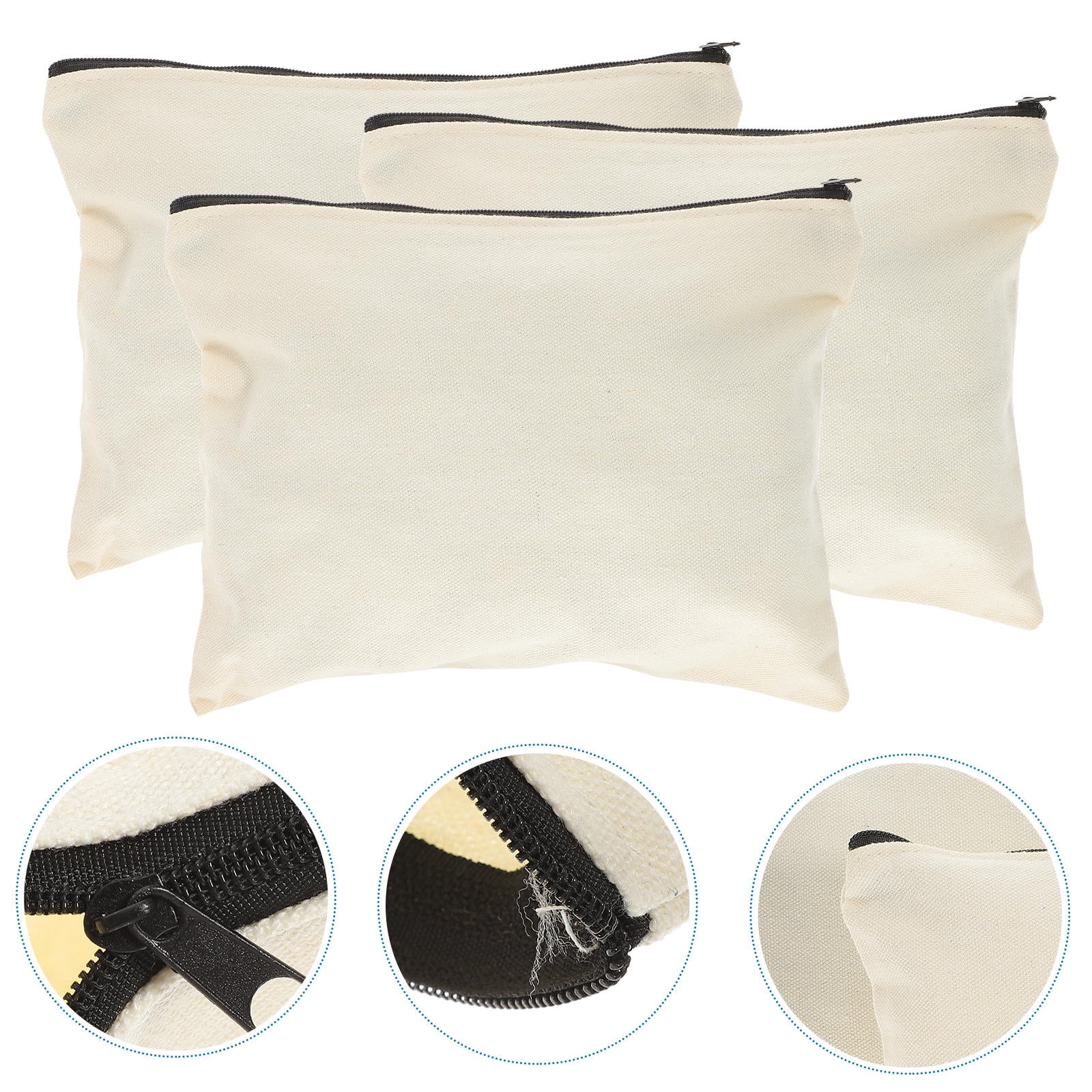 HONMEET Heavy Duty Canvas Tool Bags with Zipper, 10pcs Portable Storage ...