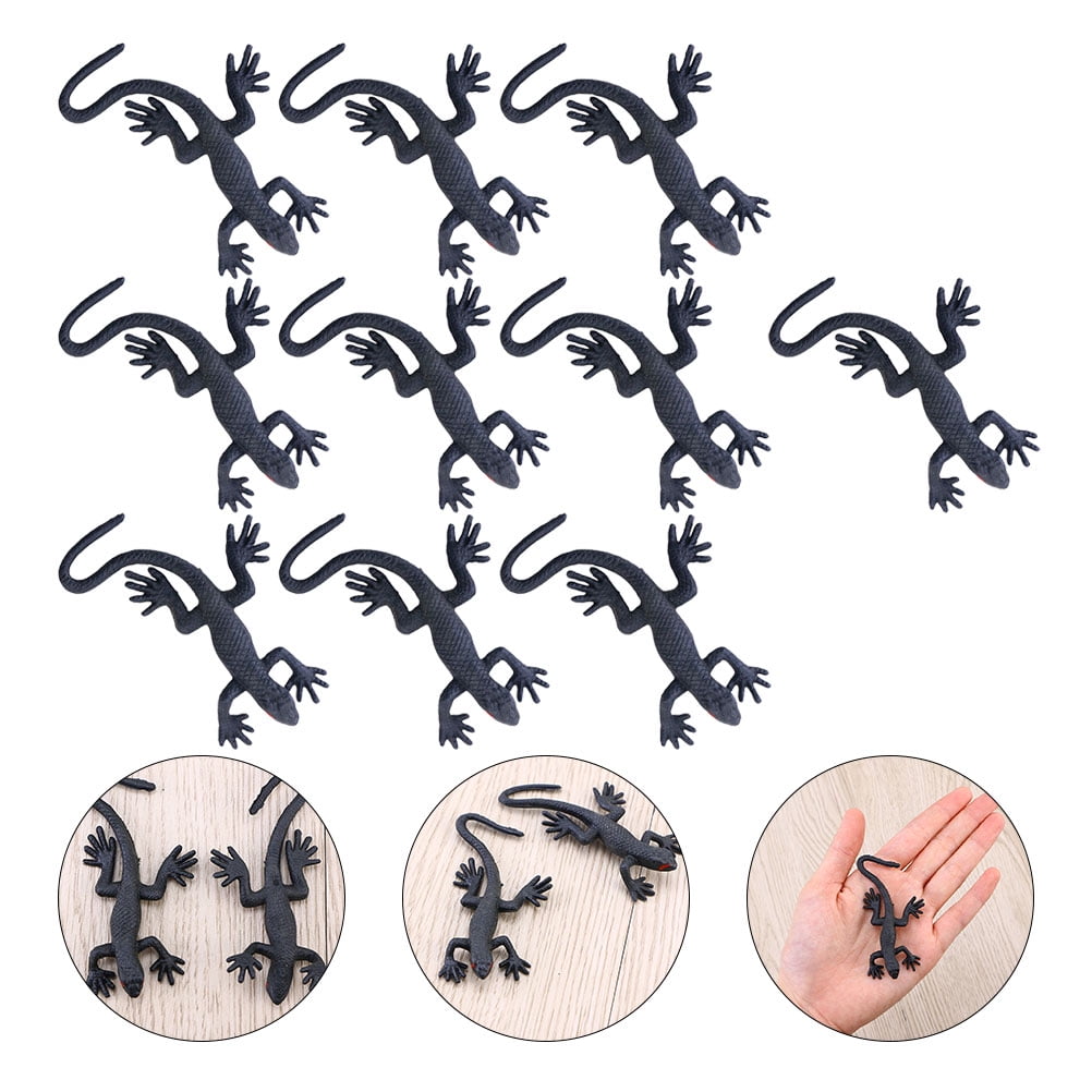 HONMEET 10Pcs Fake Lizard Models Realistic Props for Masquerades ...