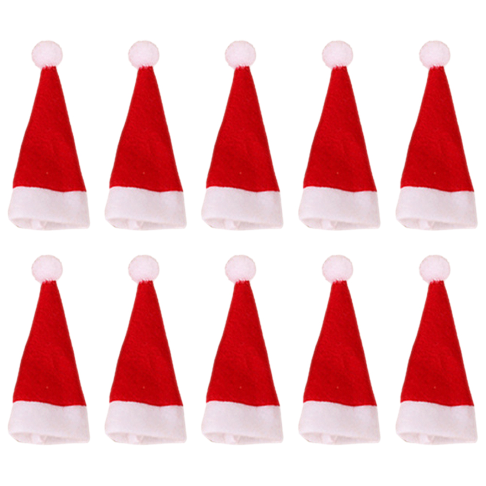 HONMEET Home Decoration Ornaments Mini Hats Red Non-woven Fabric 10Pack ...