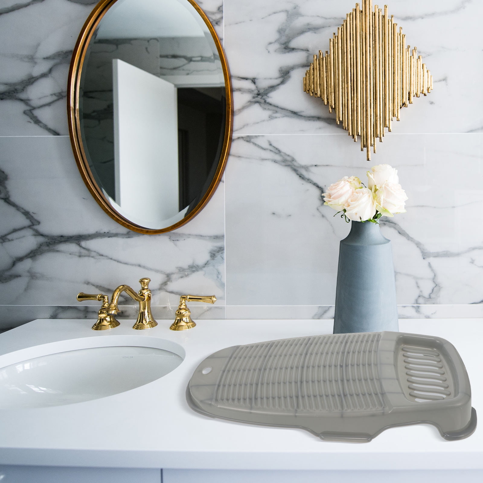 HONMEET 12Pack Rectangular Plastic Laundry Board for Householders Hand ...