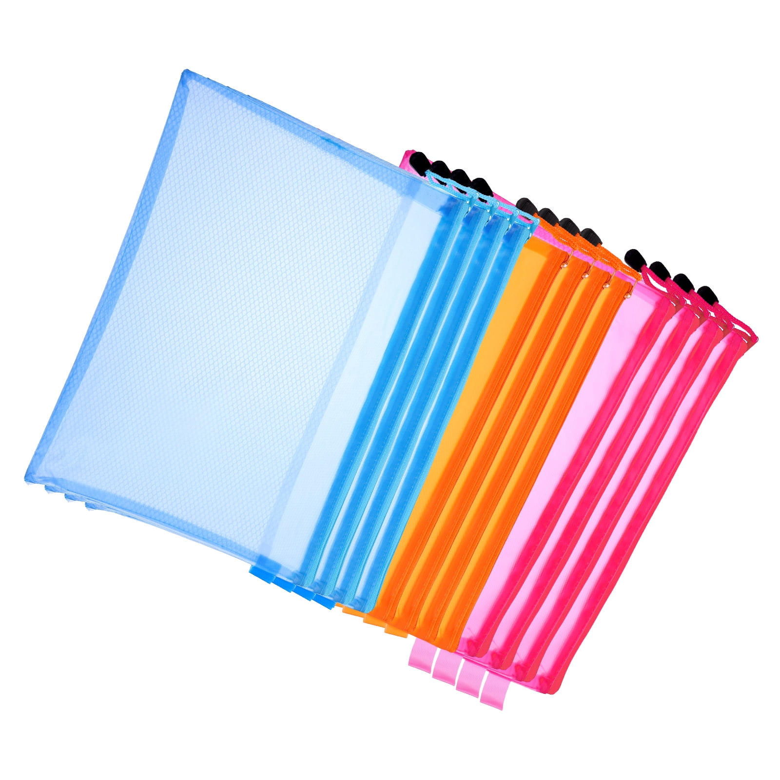 HONMEET File Zipper Pouch Orange 12Set 13.4X9.4in - Walmart.com