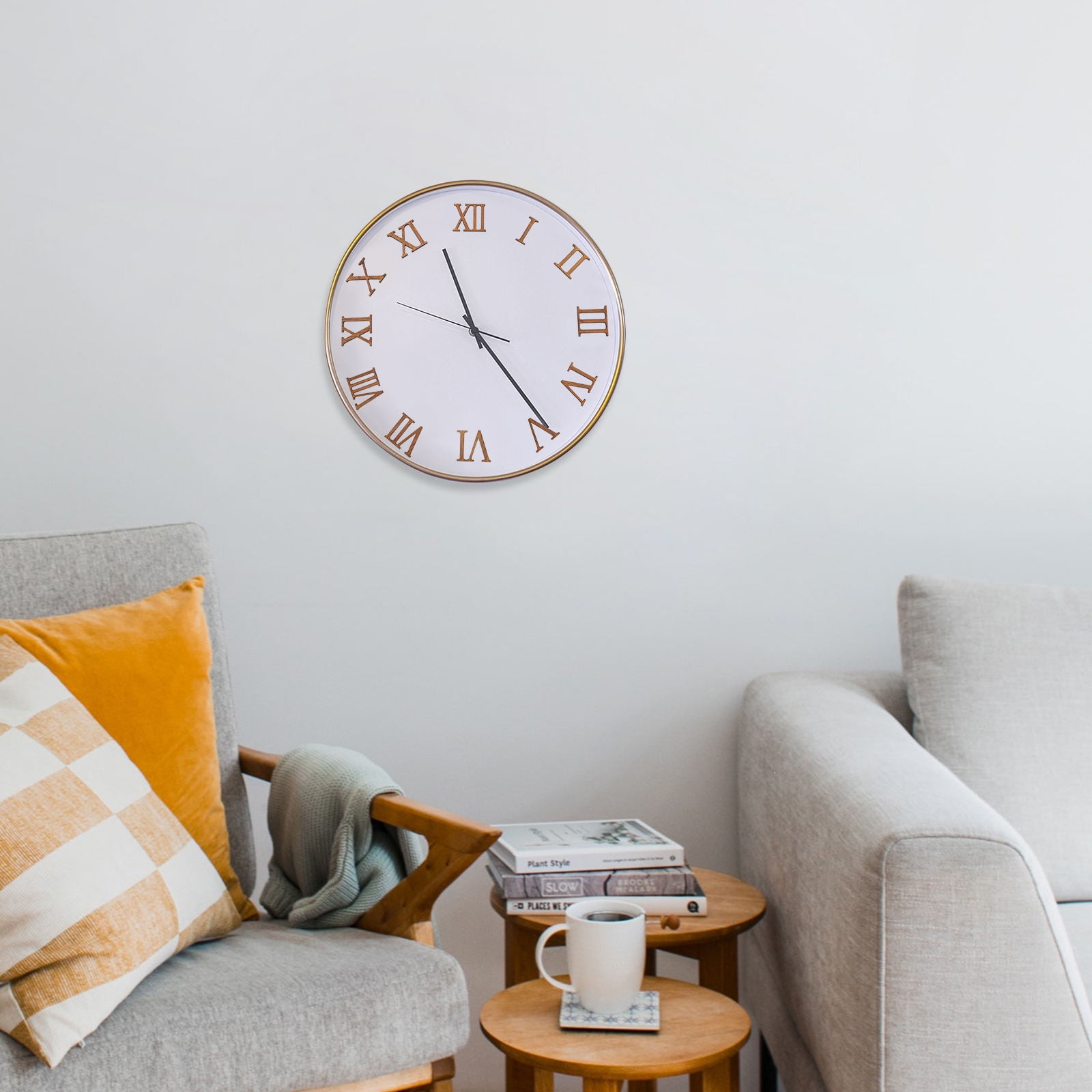 HONMEET DIY Roman Number for Clock Wood Light Brown Accessories ...