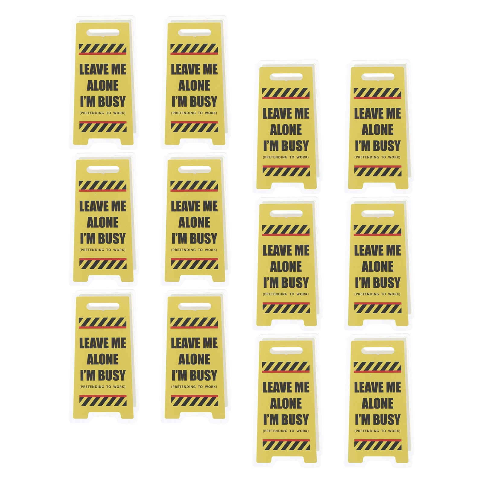 HONMEET 12Pcs Yellow Acrylic Cute Desk Sign Clips for Office Note ...