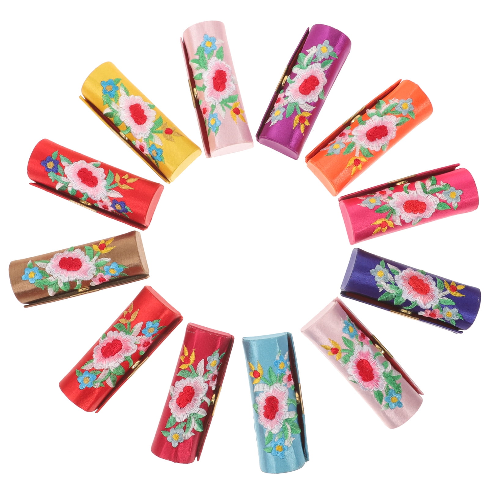 HONMEET Portable Small Lipstick Box Lipstick Storage Box Metal 12Pack ...