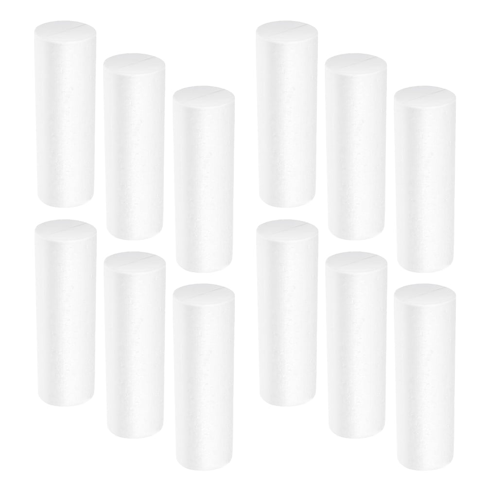 HONMEET 12pcs Foam Cylinder Craft Supplies For Spatial Thinking ...