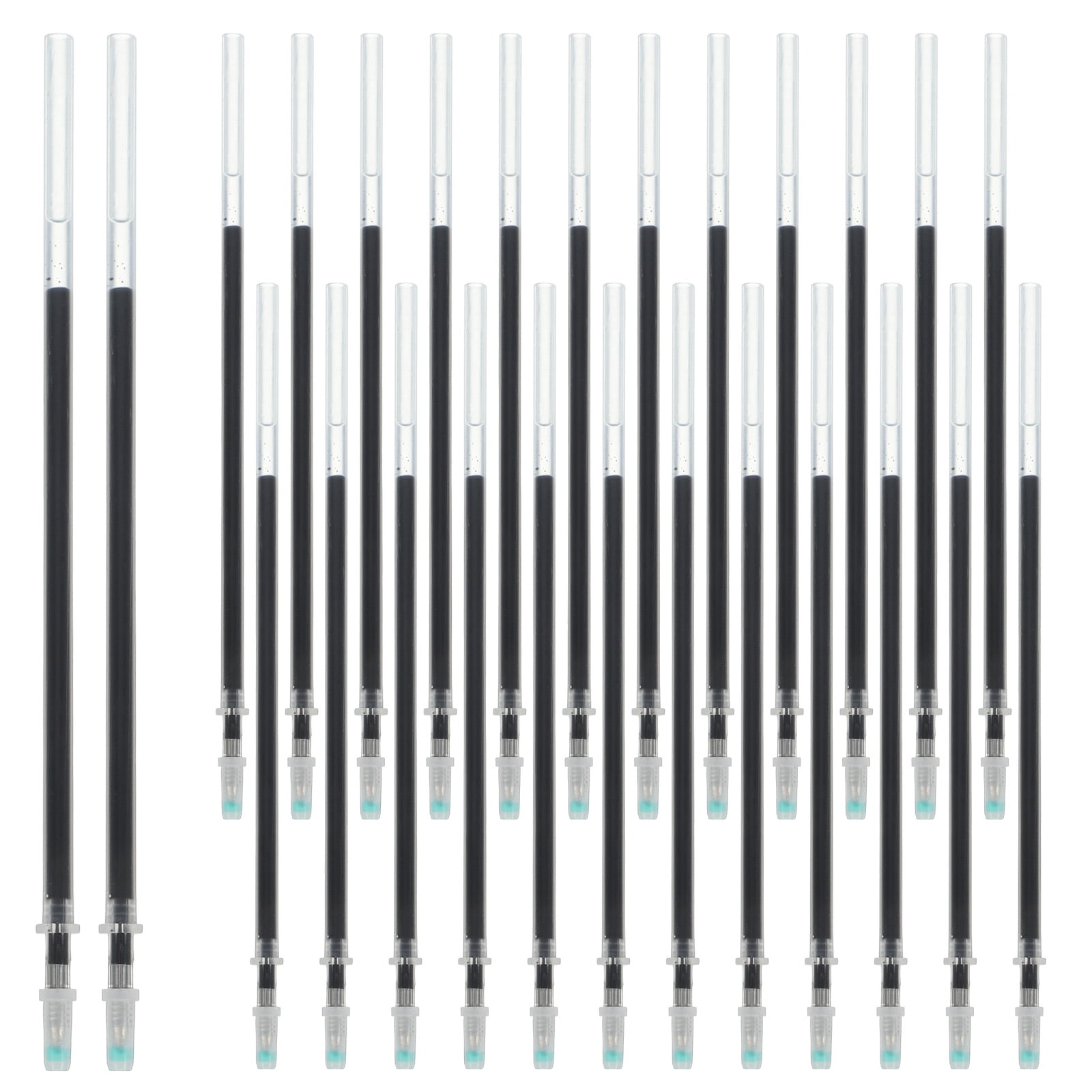 HONMEET 150pcs 0.5mm Black Gel Pen Refills - Smooth Writing Ink Inserts ...