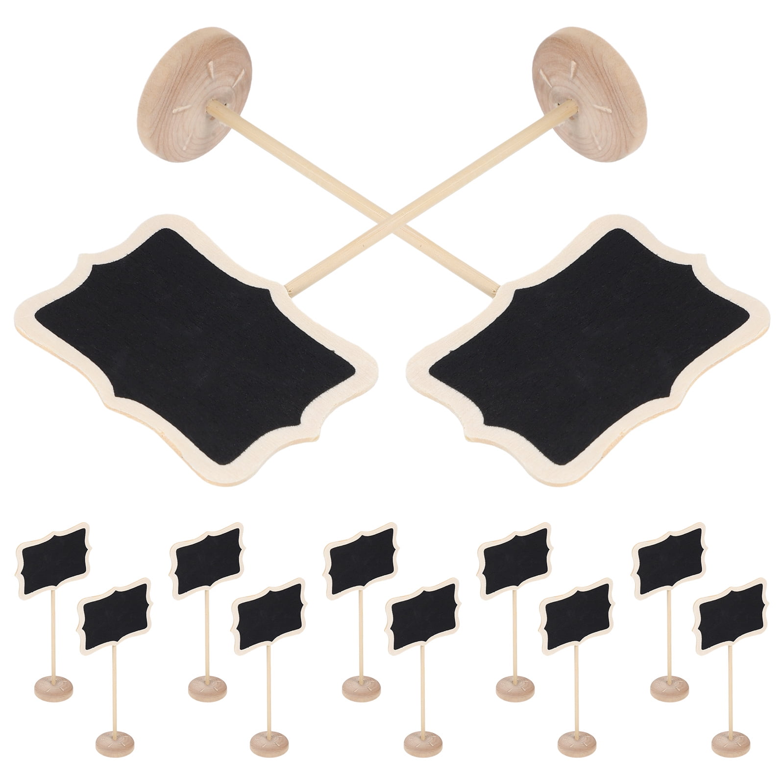 HONMEET 15Pcs Small Chalkboard Signs with Easel Stand for Rustic ...