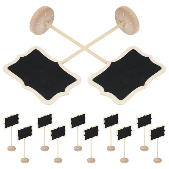 HONMEET 15Pcs Small Rectangle Chalkboards With Writable Surface For ...