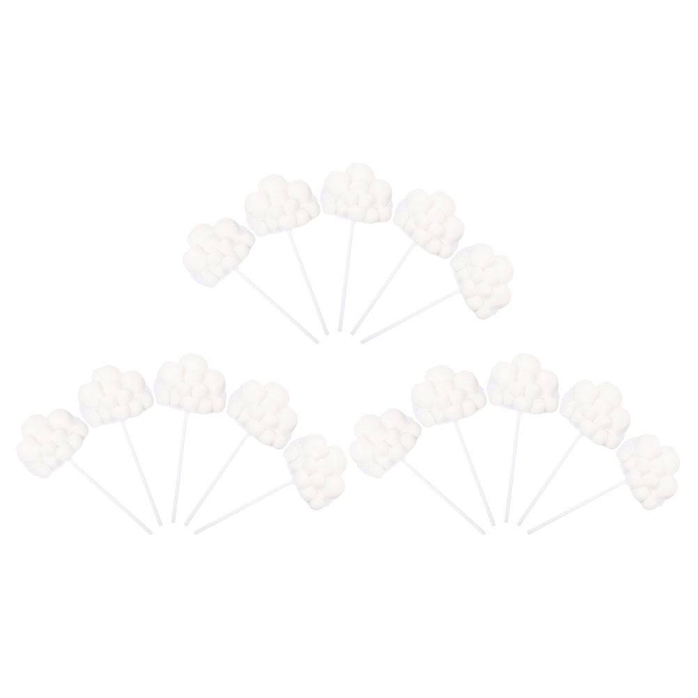 HONMEET 15Set Cloud-shape Cupcake Toppers for Cake and Dessert ...