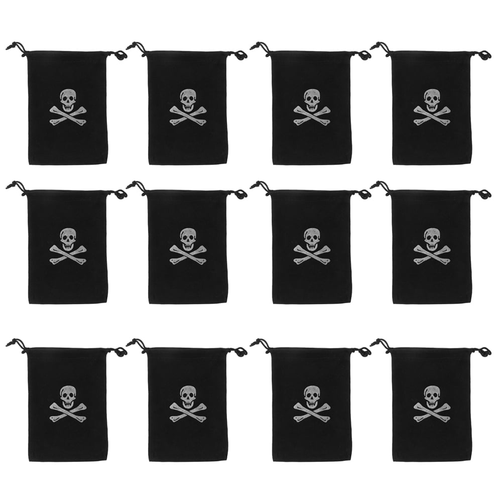 HONMEET 16Pack Treasure Bag Small Golden Coins Pouch Rectangular Shape ...