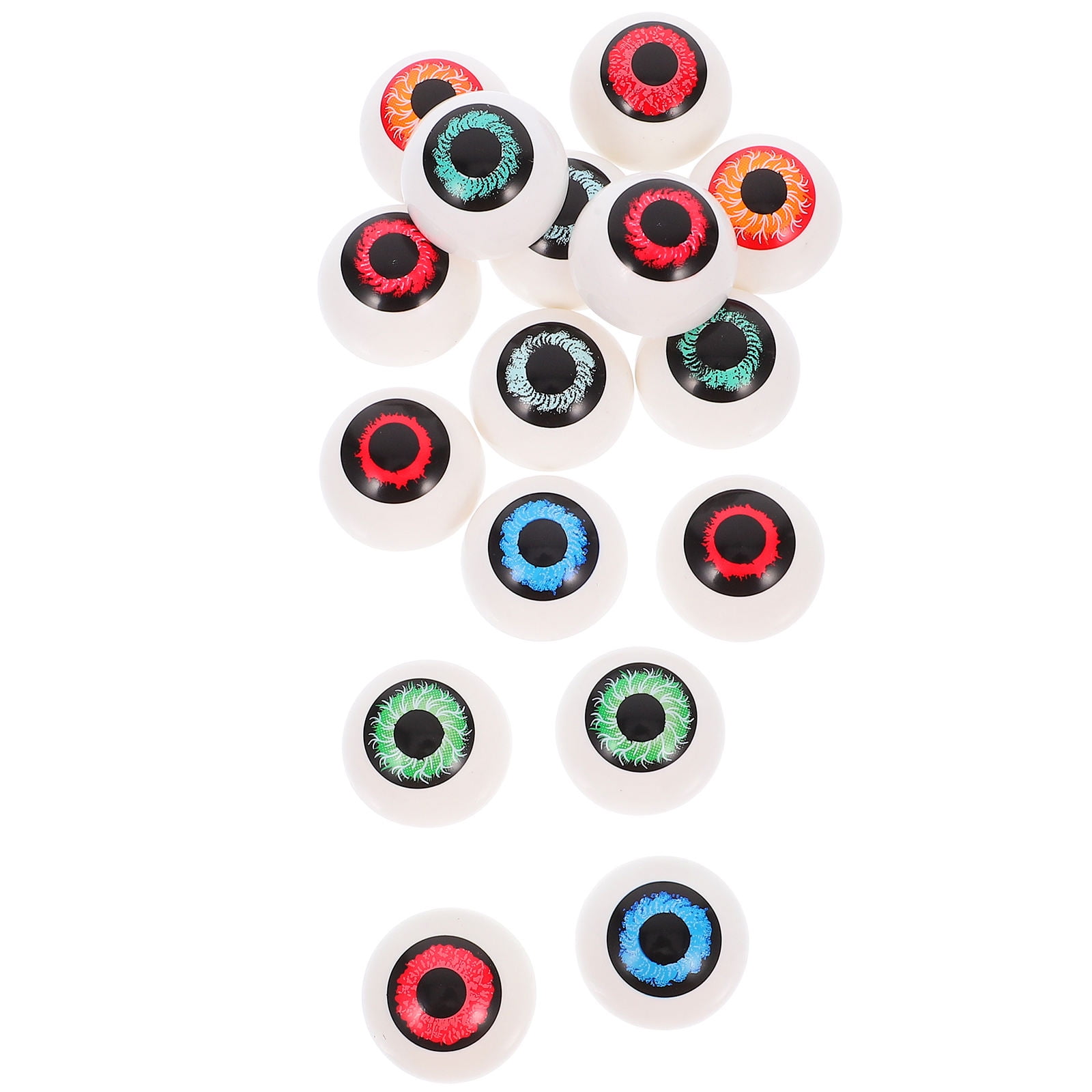 HONMEET 16Pcs Eyeball Props Plastic Decorative Fake Eyes for Party ...