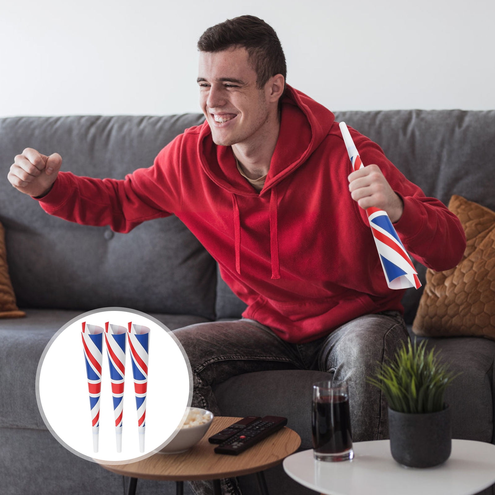 HONMEET Party Trumpets Multi-Color Plastic for Sports Cheering and ...