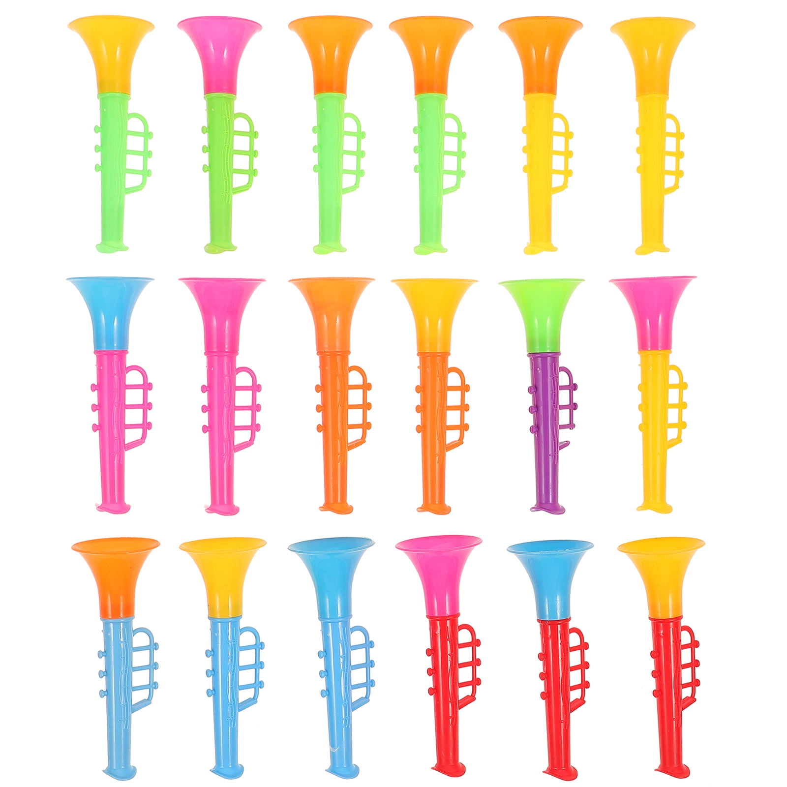 HONMEET 18Pcs Toy Mini Trumpets for Childrens Musical Instrument ABS ...