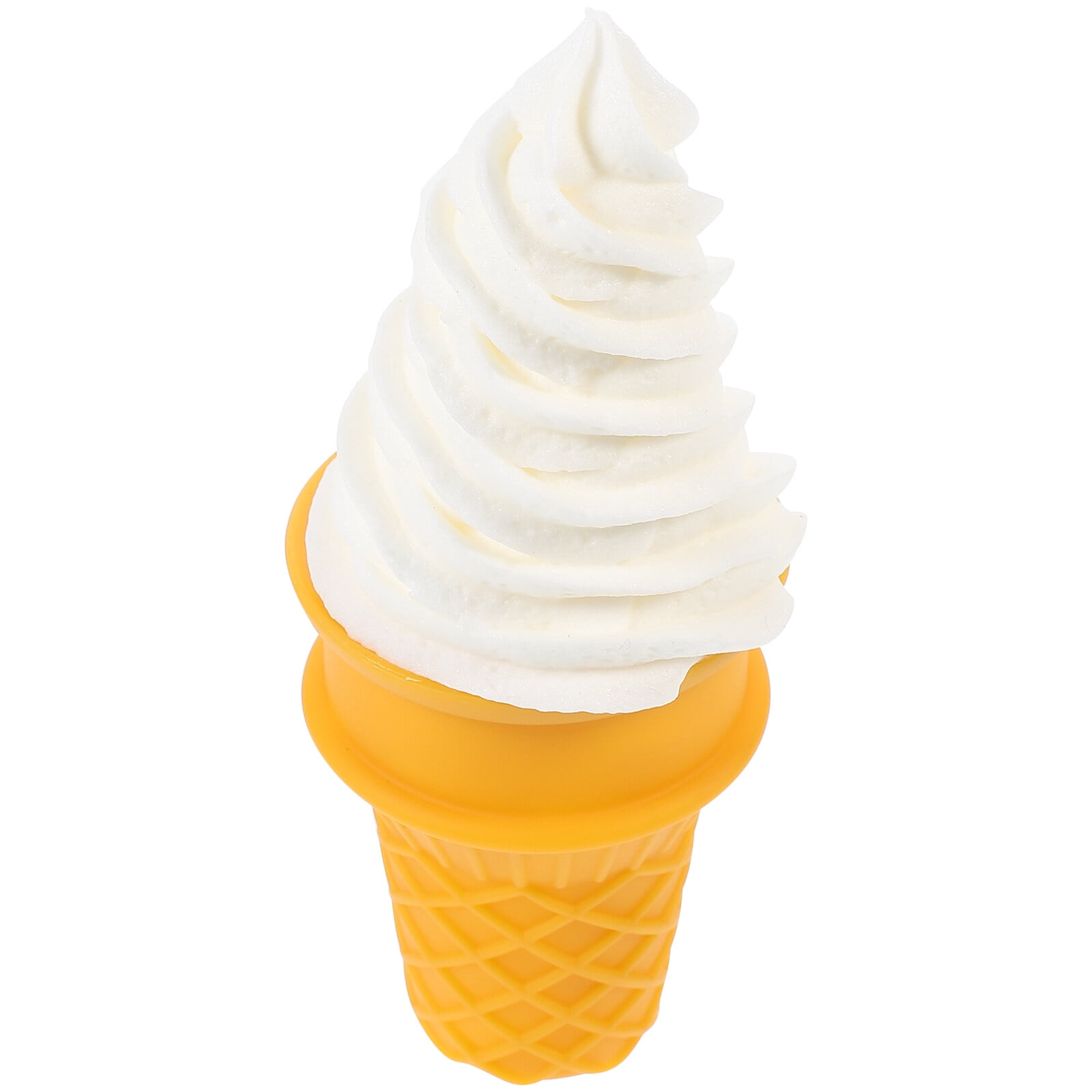 HONMEET 1PCS Dollhouse Ice Cream for Kids in White and Yellow 15 ...