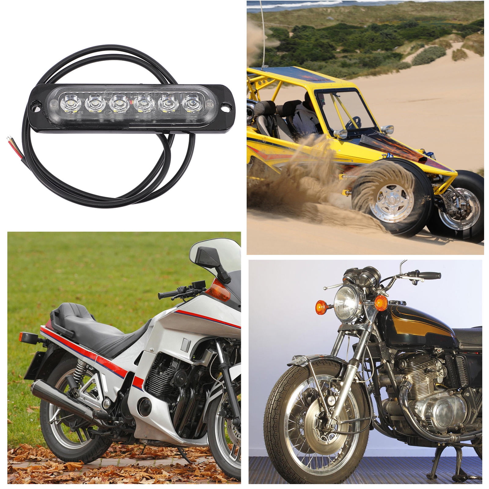 HONMEET 1Pack Blue LED Strobe Light Strobe Modes Fast Response Time for ...