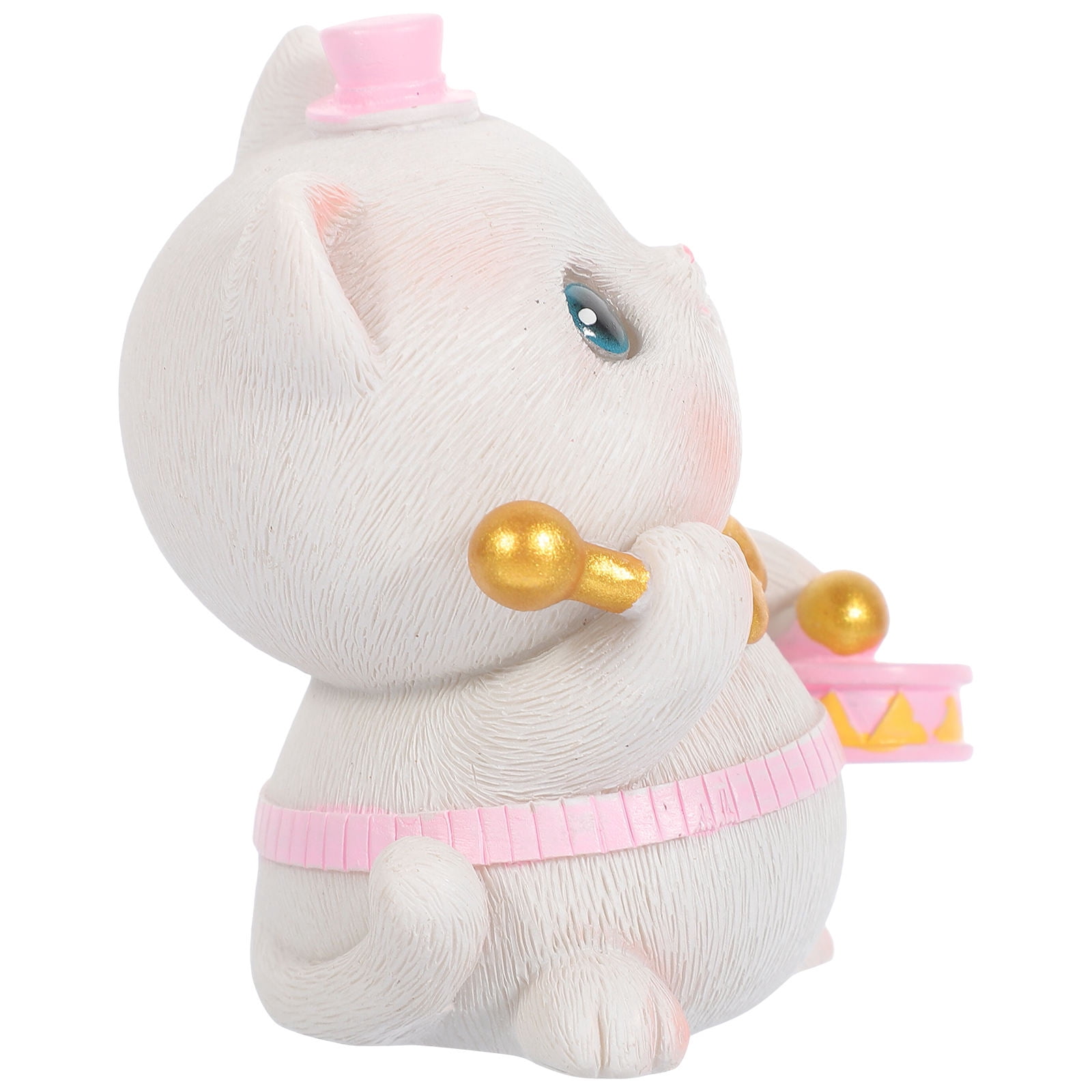 HONMEET Cute Multi Color Resin Cat Statue for Home Garden Yard Decor ...