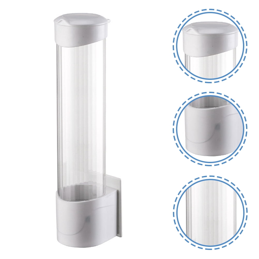 HONMEET Cup Dispenser Wall Mounted Wall Paper Cup Container White 1Pack ...