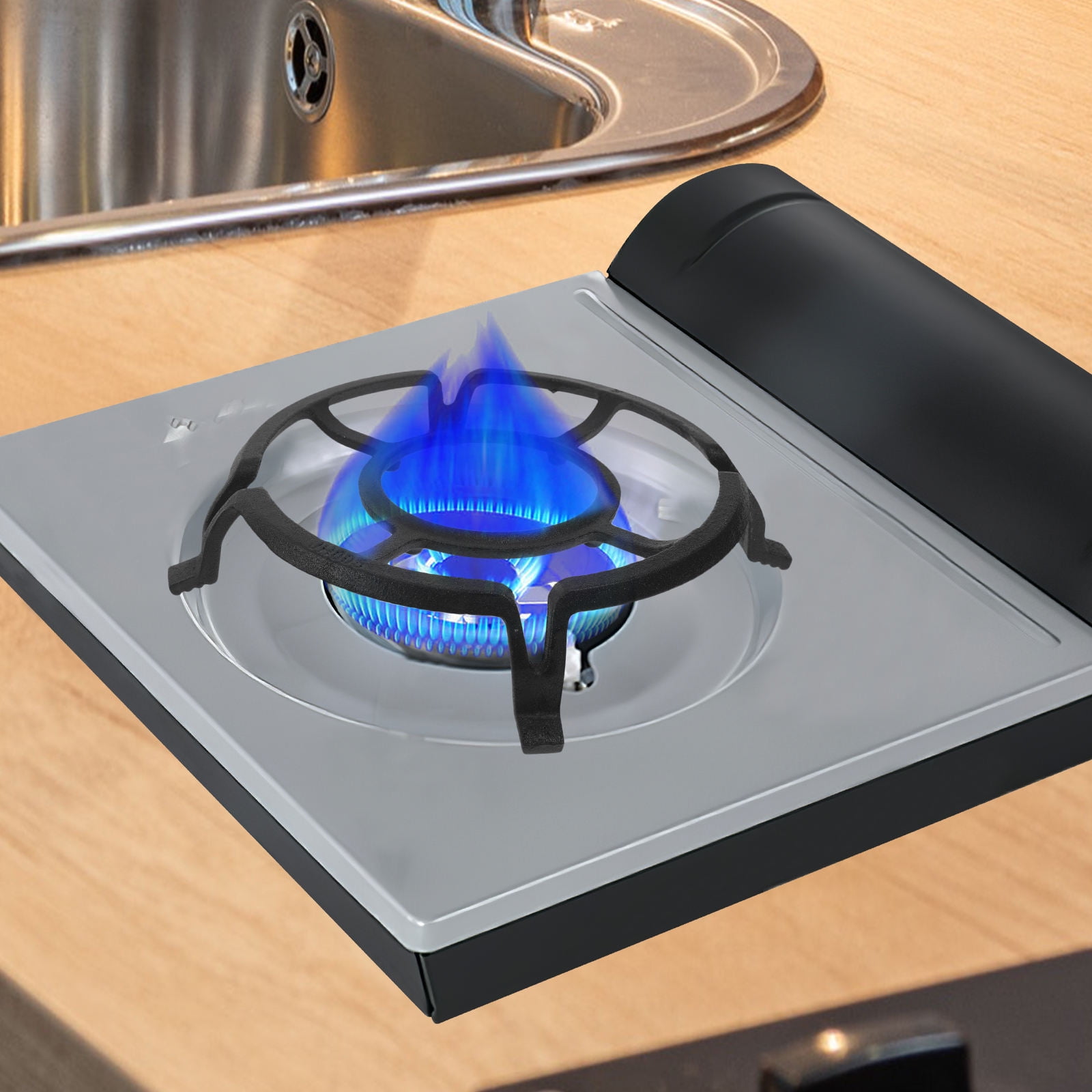 HONMEET 1Pack Four-Pronged Iron Wok Stand for Gas Stove Non-Slip ...