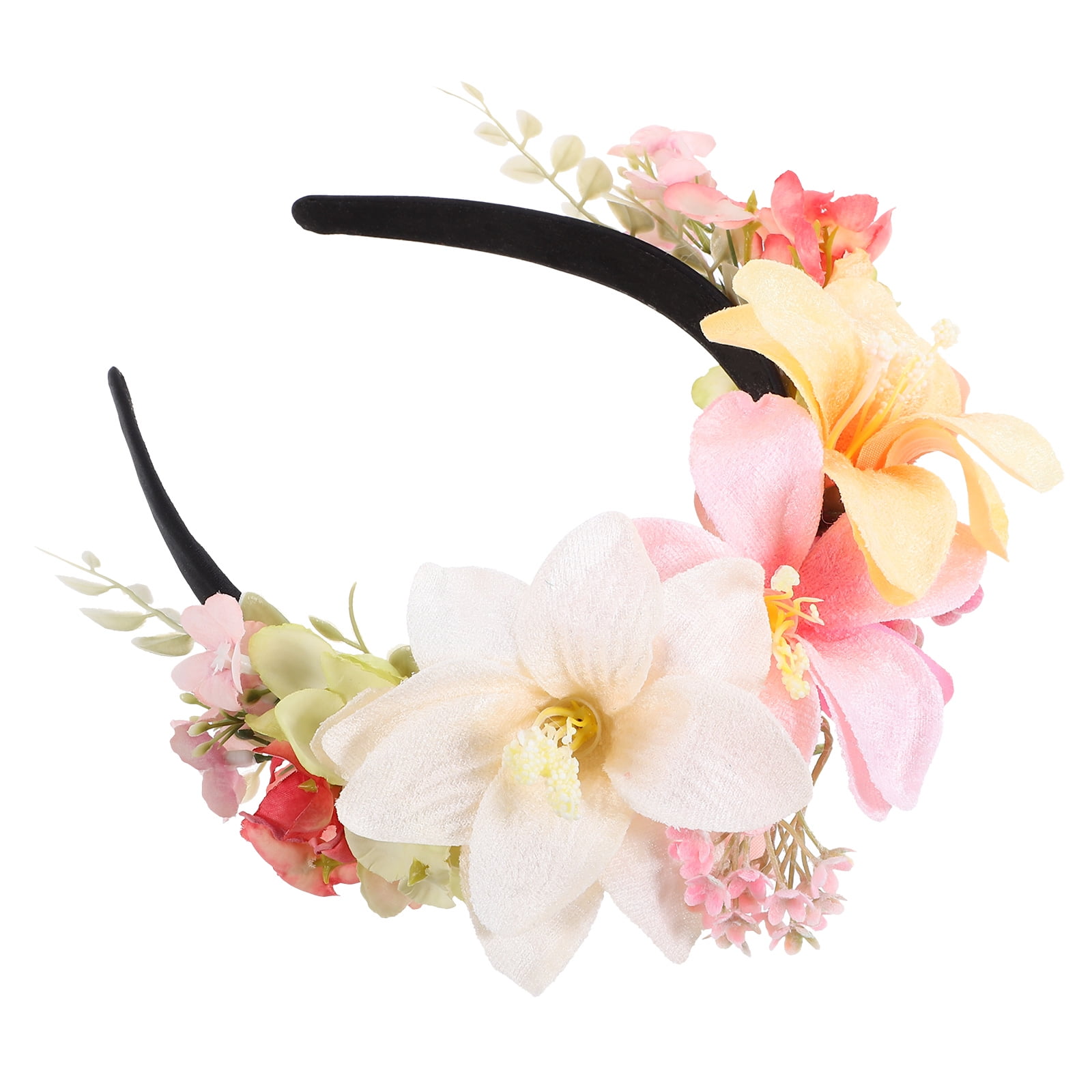 HONMEET 1Pack Girls Headband Circular Shape Multi Color For Photoshoots ...