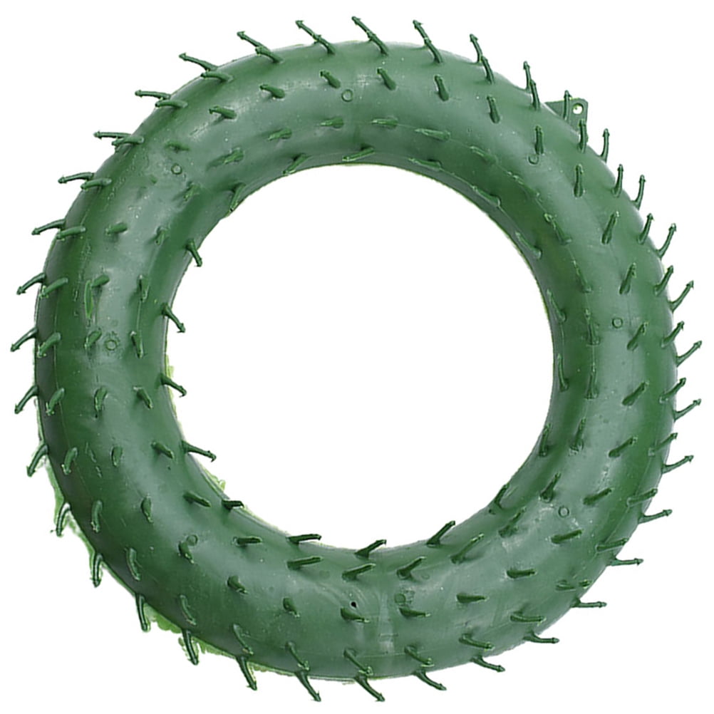 HONMEET Christmas Wreath Frame Green Plastic Circle with Structure for ...
