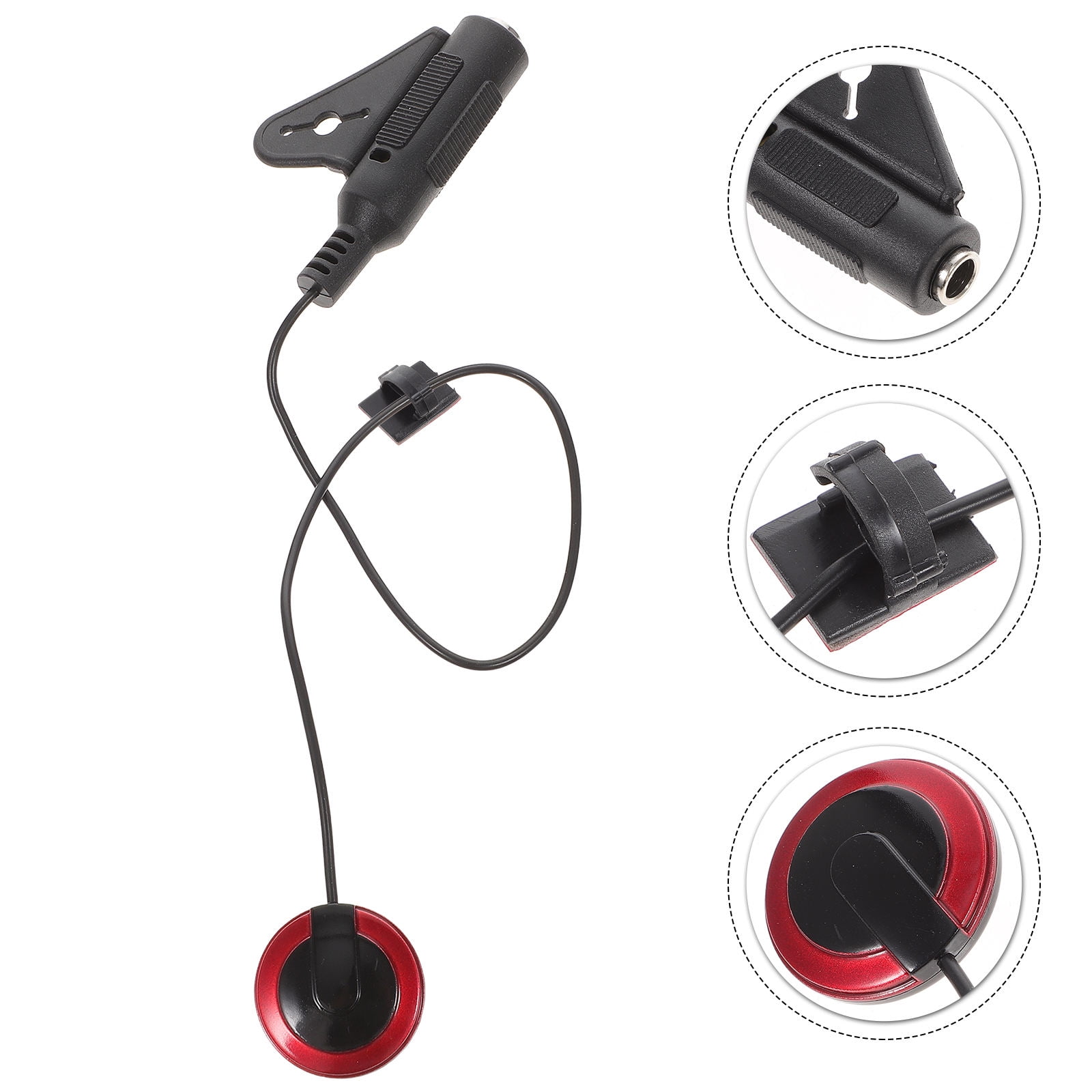 HONMEET 1-Pack Acoustic Guitar Preamp Pickup Black Compact Plastic ...