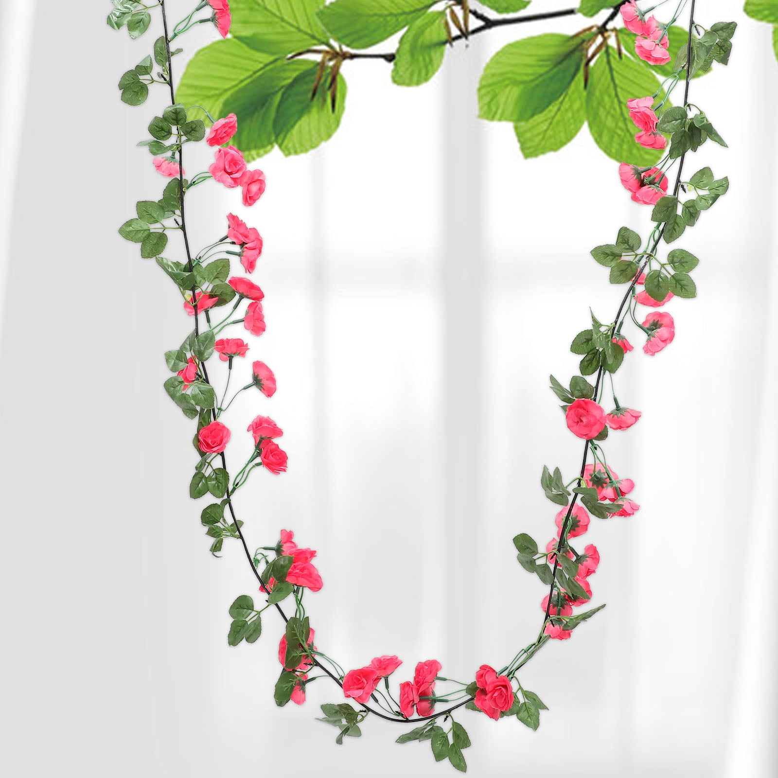 HONMEET 1Pack Hanging Flower Garland Simulated Rose Model for Wedding ...