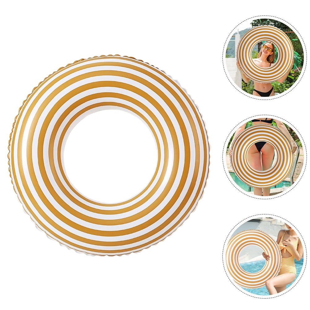 HONMEET Pool Float Ring Swimming Accessory PVC Round 1Pcs 26X26X5.9In ...
