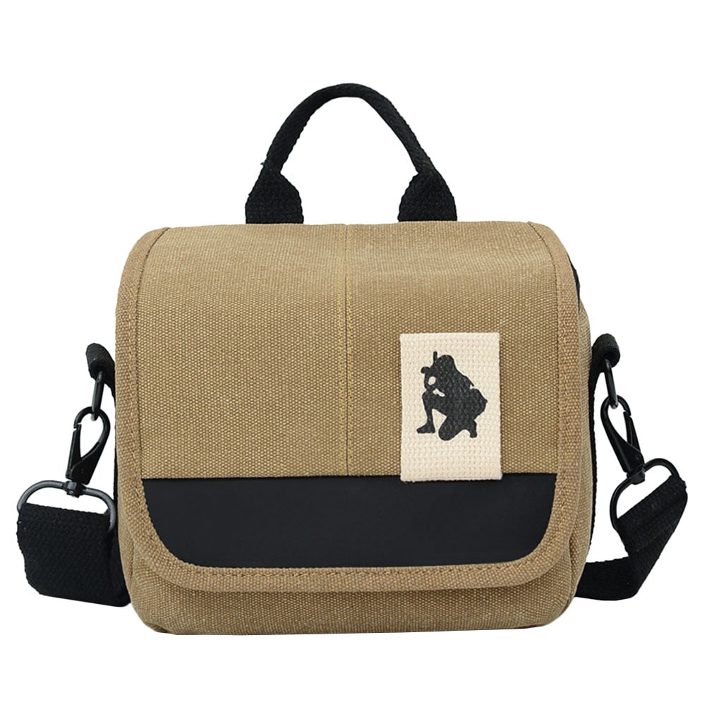 HONMEET 1Pack Khaki Canvas Camera Bag Small Camera Case Waterproof ...