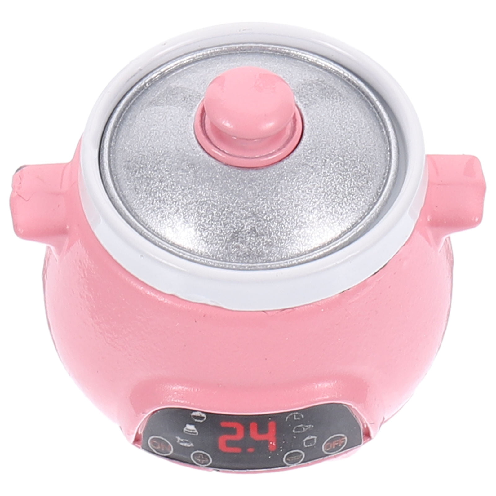 HONMEET 1Pack Kitchen Toy Miniature Rice Cooker Pink Rectangular for ...