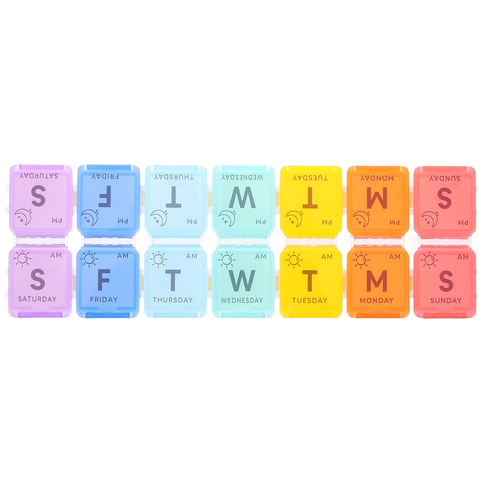HONMEET Medication Pill Box PP Travel Containers Compact Multi Grid ...