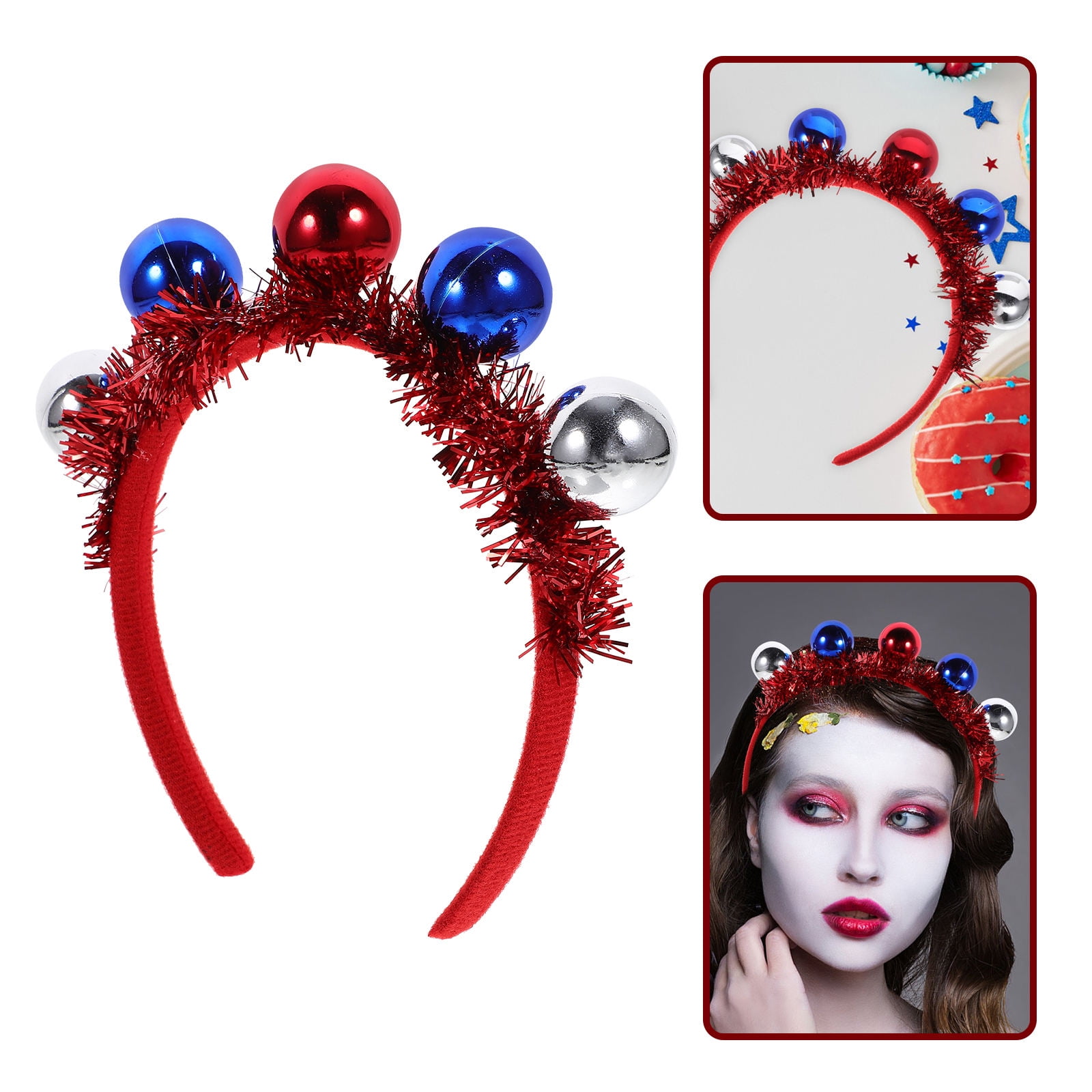 HONMEET 1Pack Memorial Day Headband For Patriotic Events In Red White ...
