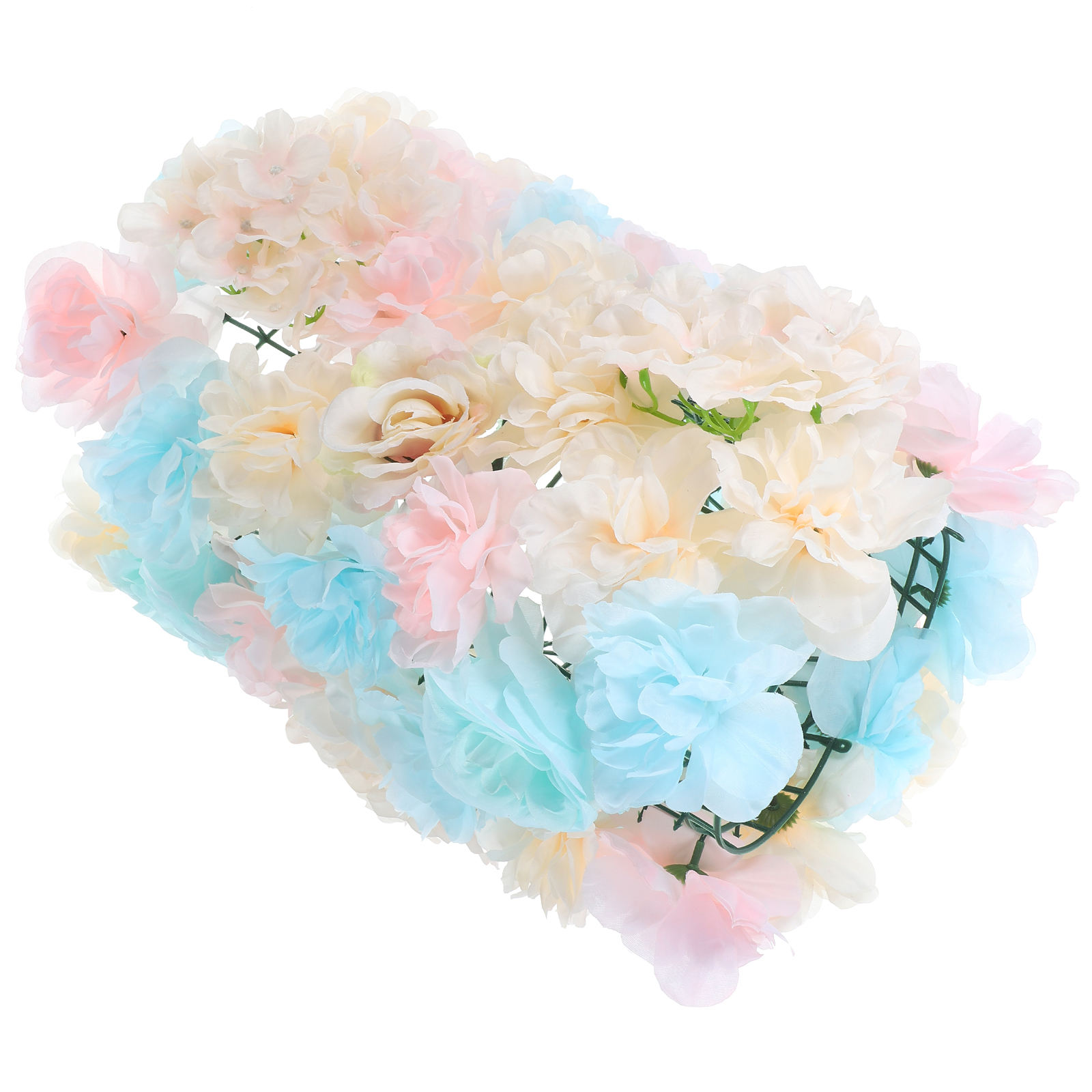 HONMEET Silk Flower Wall Panel Multi-Color PVC Decorative Art for ...